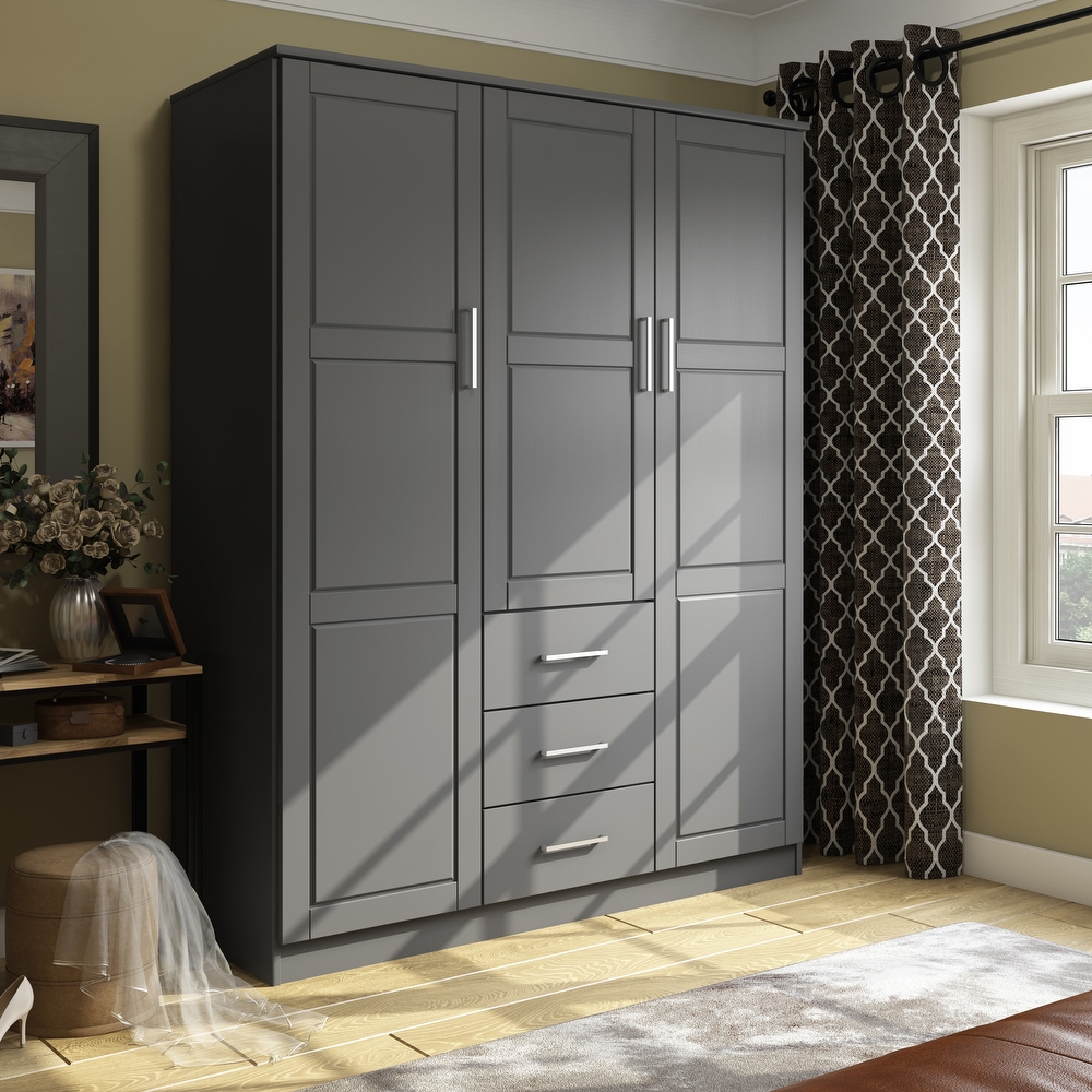 Grey Armoires and Wardrobes Bed Bath Beyond